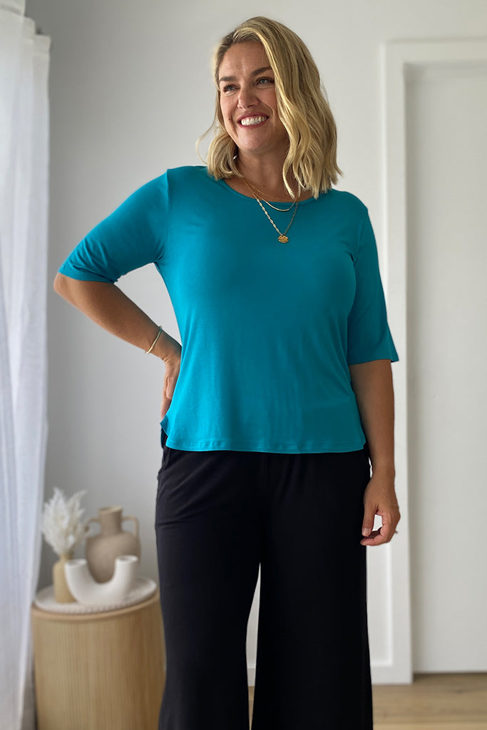 Sophie Top - Teal | Bamboo Body