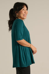 Carter Tunic Top - Pine | Bamboo Body