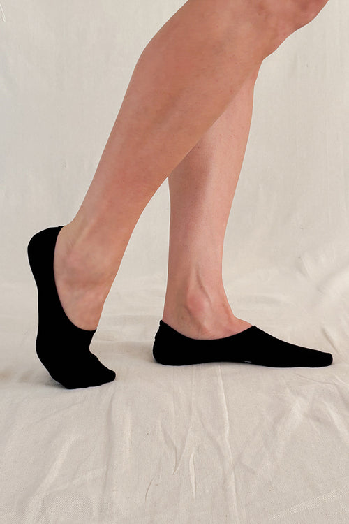 Women's Hidden Bamboo Socks 2 Pack - Black | Bamboo Body