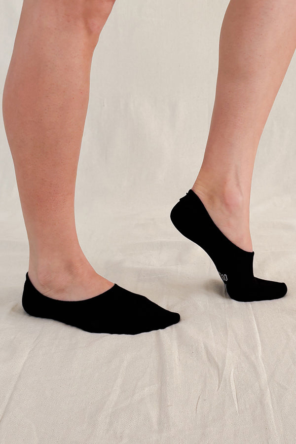 Women's Hidden Bamboo Socks 2 Pack - Black | Bamboo Body