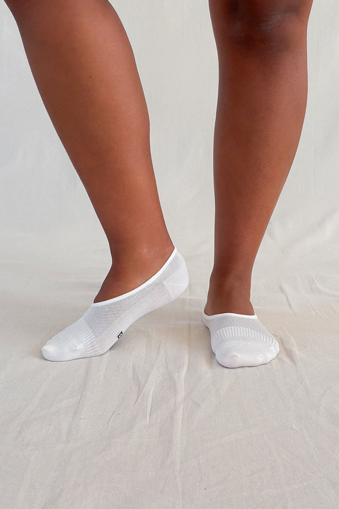 Women's Hidden Bamboo Socks 2 Pack - White | Bamboo Body
