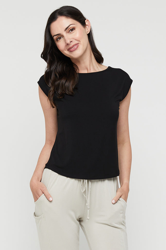 Spade Bamboo Tee - Black | Bamboo Body