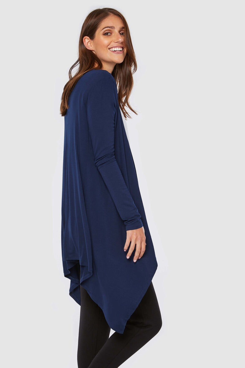 Waterfall Cardigan - Navy | Bamboo Body