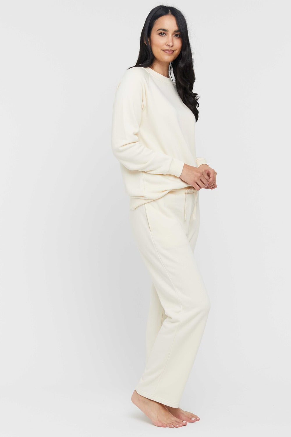 Bamboo Essential Trackpant - Winter White | Bamboo Body
