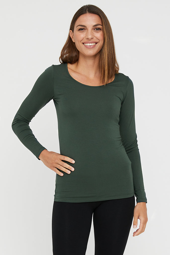 L/S Layering Top - Forest | Bamboo Body