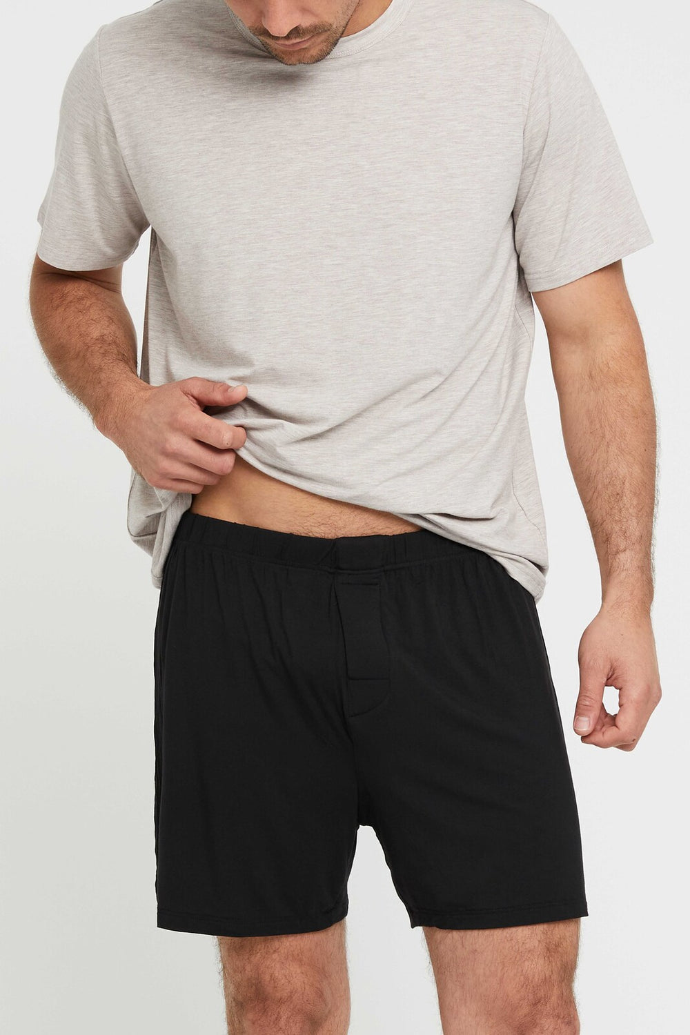 Classic Bamboo Boxer Shorts - Black | Bamboo Body